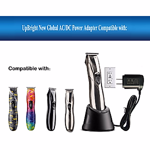 UpBright 4.9V AC/DC Adapter Compatible with Andis D-8 D8 Slimline Pro Hair & Beard Trimmer 72169 72174 32400 32475 32680 32490 32485 32445 32690 33785 32810 Lithium-Ion Battery 5V Power Cord Charger