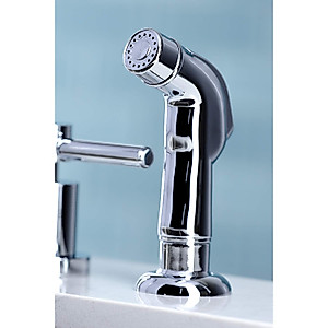 Kingston Brass KS8721DL Concord Widespread Kitchen Faucet, 8", Polished Chrome