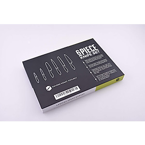 Golden Coast Cutlery Colored Kitchen Chef Knife Set - Beautifully Designed Razor-Sharp Large and Small Cooking Knives with Non-Stick Surface Finish and Gift Box