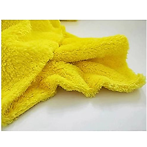 CHEYUAN Microfiber Towels for Cars，Car Drying Wash Detailing Buffing Polishing Towel with Plush Edgeless Microfiber Cloth for Cars Polishing Washing and Detailing (15.7x15.7 in. Pack of 5)