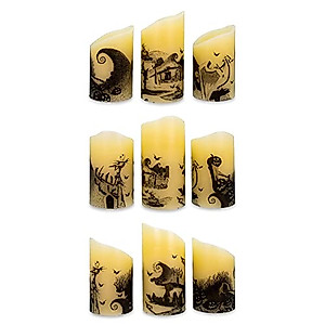 Disney Nightmare Before Christmas LED Flickering Flameless Candles | Set of 3