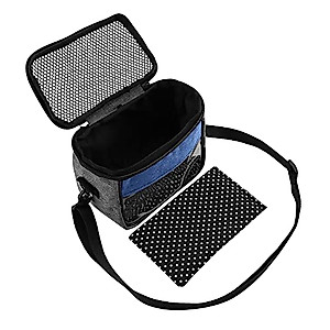 Filhome Guinea Pig Sling Carrier, Hamster Carrier Bag Portable Breathable Outgoing Travel Pouch Bag with Clear Window for Hamster Gerbil Sugar Glider Squirrel Guinea Pig (Size L)