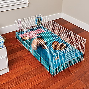 Guinea Habitat Plus Guinea Pig Cage by MidWest w/ Top Panel, 47L x 24W x 14H Inches