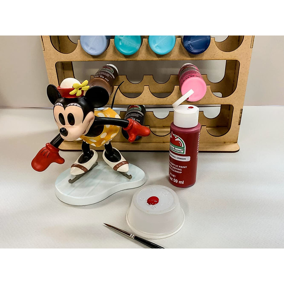 Vertical Paint Rack for 2oz Craft Paints - 36mm Diameter Bottles