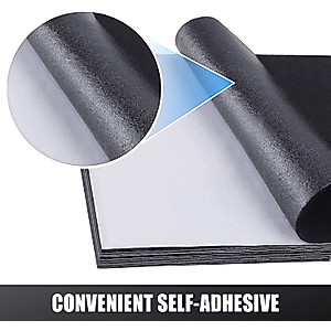 RZJZGZ Adhesive Felt Sheet Black Felt 8.3x11.8in 1mm Fabric Adhesive Sticky Back Felt Sheets for Art and Craft Making (5PCS)