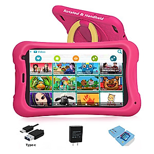 NOBKLEN Kids Tablet 7 Inch Tablet - 2GB RAM and 32GB Storage, 3000mAh Battery, Dual Cameras, and Parental Controls