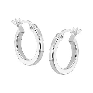 Silpada 'Squared Off' Hoop Earrings in Sterling Silver