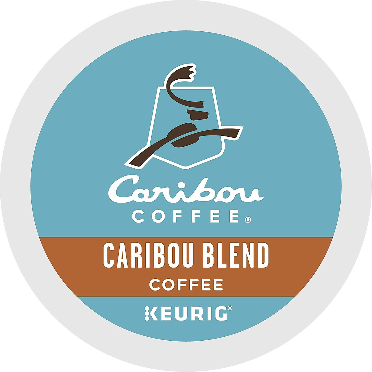 Caribou Coffee Caribou Blend, Single-Serve Keurig K-Cup Pods, Medium Roast Coffee, 12 Count (Pack of 6)