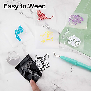 HTVRONT Black Permanent Vinyl, Black Vinyl for Cricut - 12" x 14 FT Black Adhesive Vinyl Roll for Cricut, Silhouette, Cameo Cutters, Signs, Scrapbooking, Craft, Die Cutters (Matte Black)