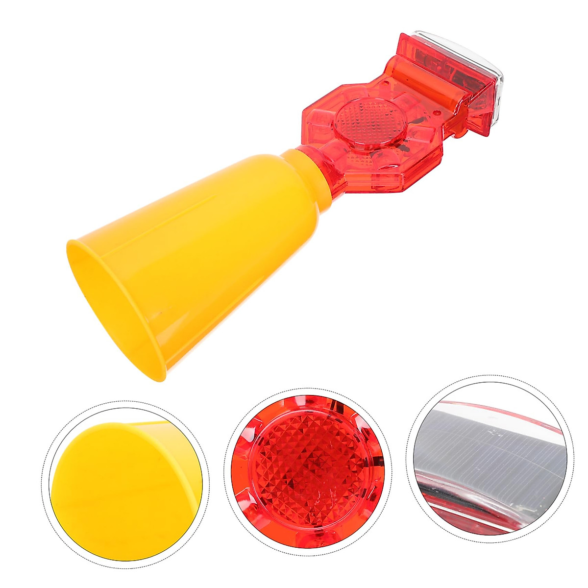 2pcs Signal Light Emergency Beacon Light Solar Strobe Light Emergency Strobe Light Solar Warning Strobe Traffic Flashing Light Warning Light Solar Beacon Solar Flashing Light