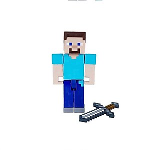 Mattel Minecraft Craft-A-Block Assortment Figures, Authentic Pixelated Video-Game Characters, Action Toy to Create, Explore and Survive, Collectible Gift for Fans Age 6 Years and Older
