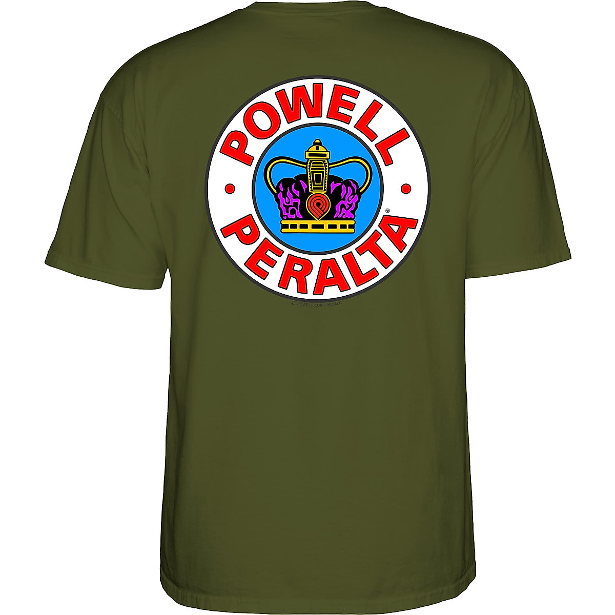 Powell Peralta Supreme T-Shirt, Military Green '2', Extra Large