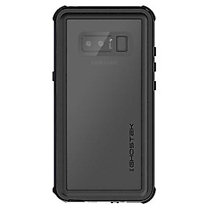 Ghostek Nautical Waterproof Galaxy Note 8 Case with Screen Protector - Slim Heavy Duty Protection (Black)