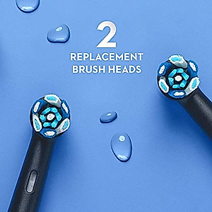 Oral-B iO Series 7 Electric Toothbrush with 1 Replacement Brush Head, Black Onyx, 3 Count (Pack of 1)