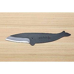 Yoshihiro Shiroko High Carbon Steel Kurouchi KUJIRA Whale Japanese Utility Knife (Type E) Made in Japan