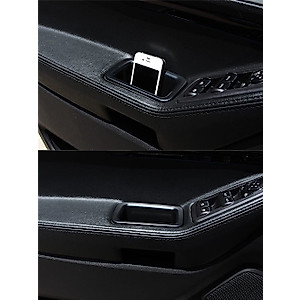 Vesul Front Row Door Organizer Compatible with Ford Explorer 2011 2012 2013 2014 2015 Armrest Storage Tray Phone Container Handle Pocket ABS Tray Insert Glove Pallet