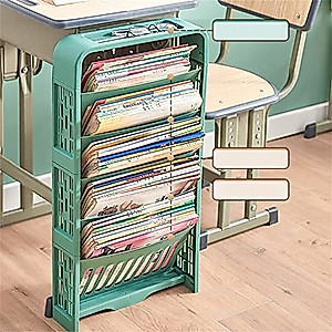 EYHLKM 5 Layers Book Storage Rack Books Magazines Newspaper Convenient Space-Saving Bookshelf