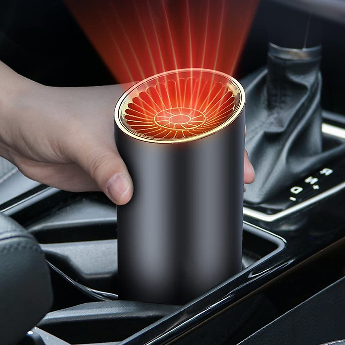 TOP-MAX Car Heater 12V 150W Portable Windshield Defogger and Defroster Fast Heating&Cooling Fans 2 in 1 with Cigarette Lighter Plug for Car SUV Truck RV Trailer