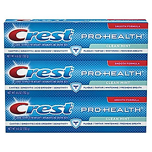 Crest Pro-Health Clean Mint Toothpaste, 4.6 oz (pack of 3)