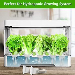 HTCWMD 50 Pack Grow Baskets Hydroponics Seed pods Basket Compatible with aero Garden Grow Sponge Starter pods，White