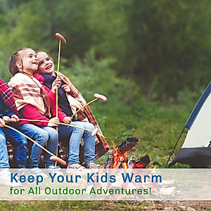 Lightweight Kids Sleeping Bag - Carrying Bag with Compression Straps Included - for Camping, Backpacking, Sleepovers by Wakeman Outdoors (Pink/Black)