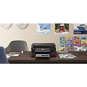 Canon PIXMA G6020 All-in-One Supertank Wireless (Megatank) Printer, Copier and Scan with Mobile Printing, Black, Works with Alexa