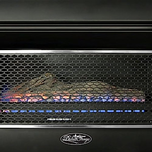 Duluth Forge Ventless Linear Wall Gas Fireplace - 26,000 BTU, T-STAT, Model DF300L