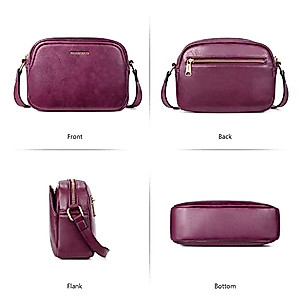 WESTBRONCO Crossbody Bag for Women Vegan Leather Wallet Purses Satchel Shoulder Bags Small Size