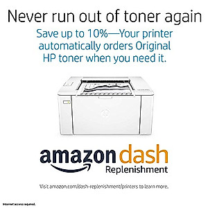 HP LaserJet Pro M102w Wireless Laser Printer, Works with Alexa (G3Q35A). Replaces HP P1102 Laser Printer, White
