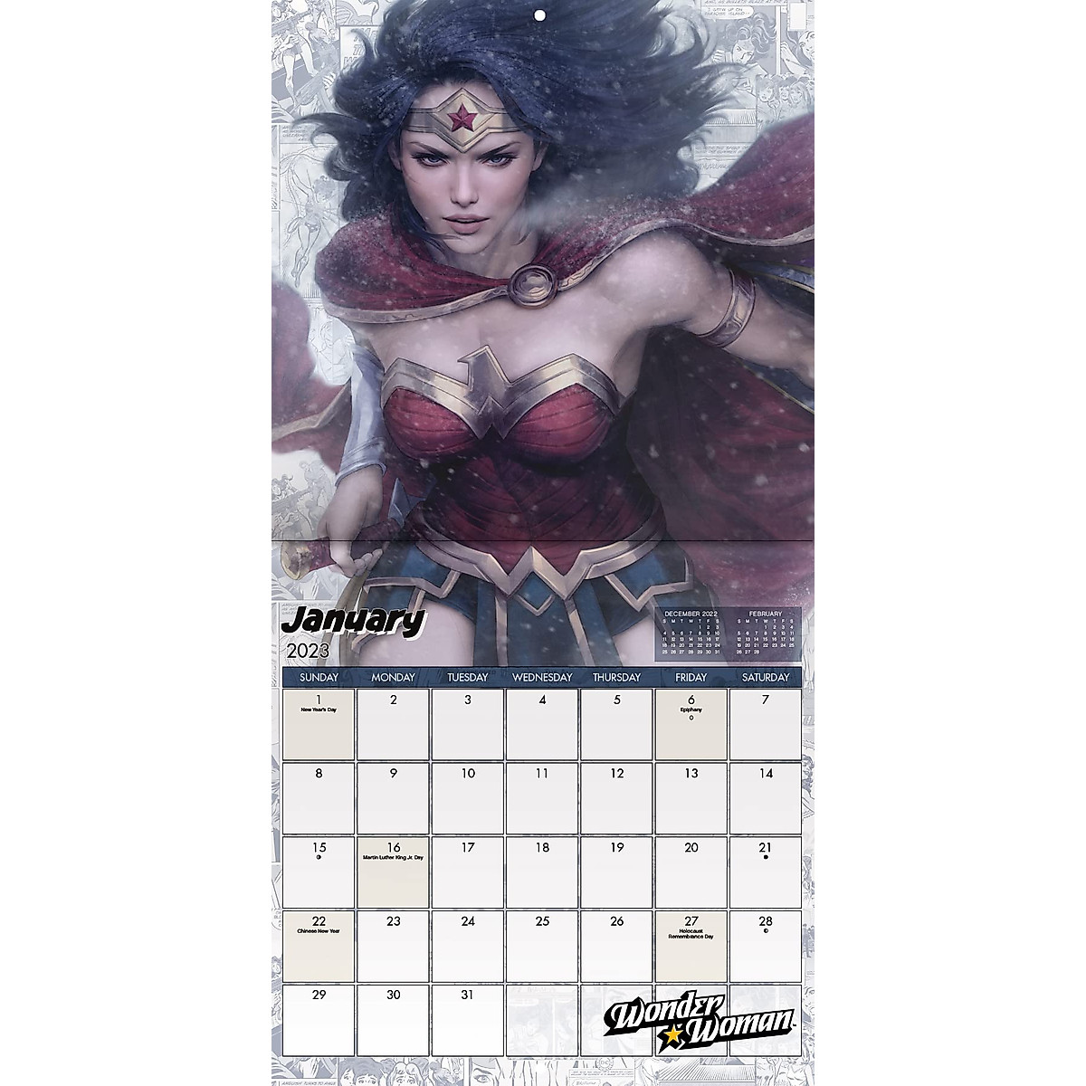2023 DC Comics Wonder Woman Wall Calendar