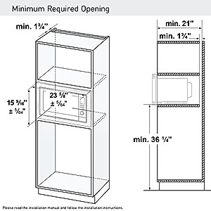 Panasonic 24-inch Microwave Trim Kit, Stainless Steel, for use with 1.2 cu ft NN-CD87KS Panasonic Microwave Oven – NN-TK81KCS