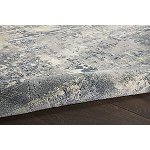 Nourison Concerto Abstract Grey/Beige 5'3" x 7'3" Area -Rug, Easy -Cleaning, Non Shedding, Bed Room, Living Room, Dining Room, Kitchen (5x7)