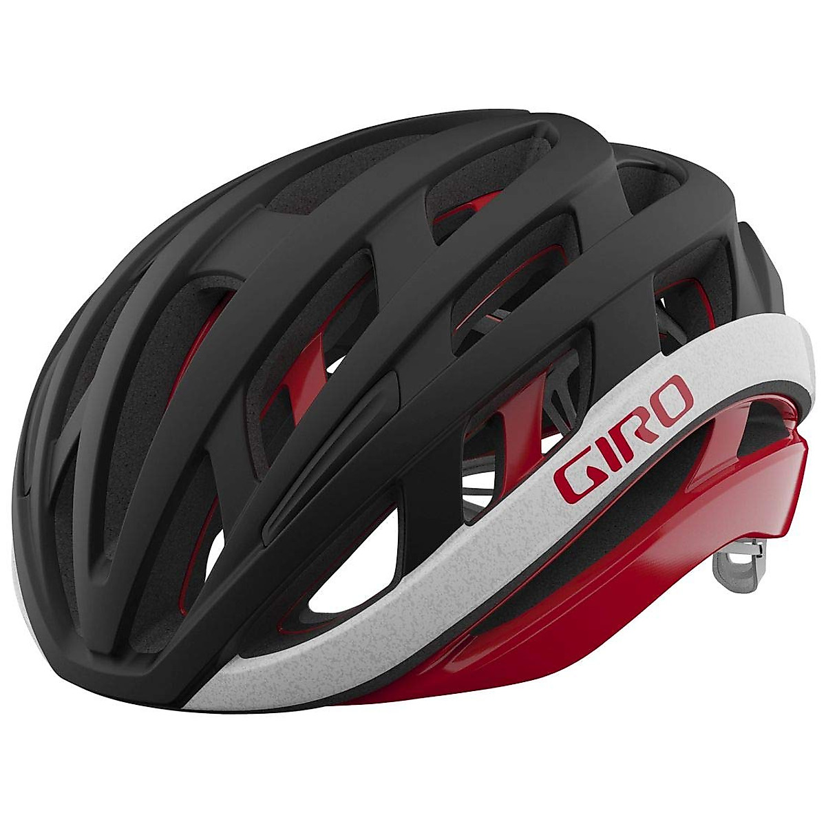 Giro Helios Spherical MIPS Cycling Helmet - Matte Black/Red Small