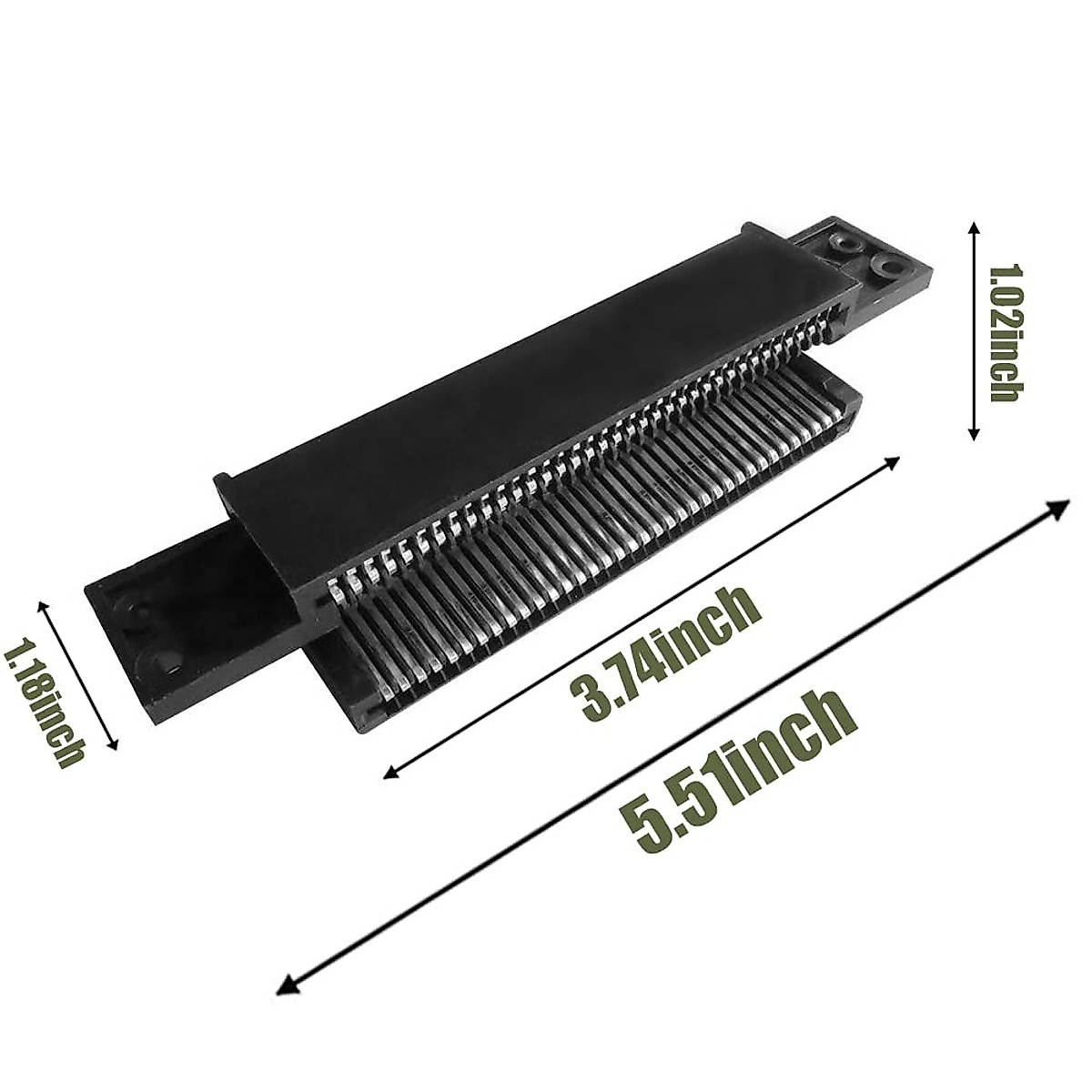 Replacement 72 Pin Slot for NES, 72 Pin Connector for NES, 72 Pin Cartridge Slot Connector with 3.8mm 4.5mm Screwdriver Bit Open Tool for NES 8 Bit System
