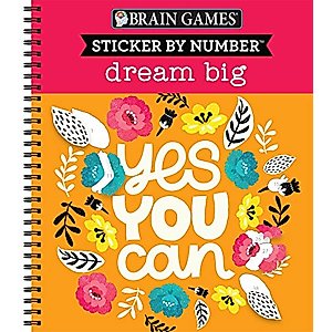 Brain Games - Sticker by Number: Dream Big