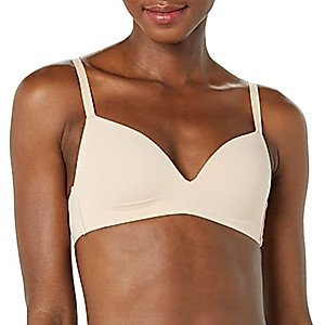 Amazon Essentials Women's Wireless Lightly Lined Bra, Pack of 2, Black/Soft Petal, 40B