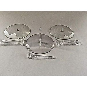 Lot of 3 60mm Large Flying Bases + Stems Flyer Flight Used for Warhammer 40K & AoS Games