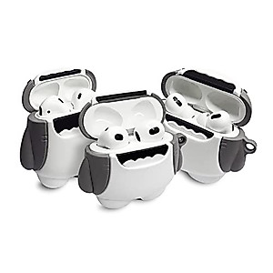 Kawaii Cartoon Shark Jaws Silicone Protective Case for AirPods 2nd Generation, The New 3 or 3rd Generation and The AirPod Pro (for AirPod Pro) (for AirPod 3, 3rd Gen)