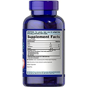 Omega-3 Fish Oil 1200mg, 200 softgels by Puritan's Pride (13328)