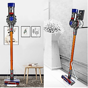 Fdit Vacuum Cleaner Stand V6 Rack V7 Organizer V10 Holder Bracket Storage Shelf Poster Stand Vacuum Sweeper Holder (Black)