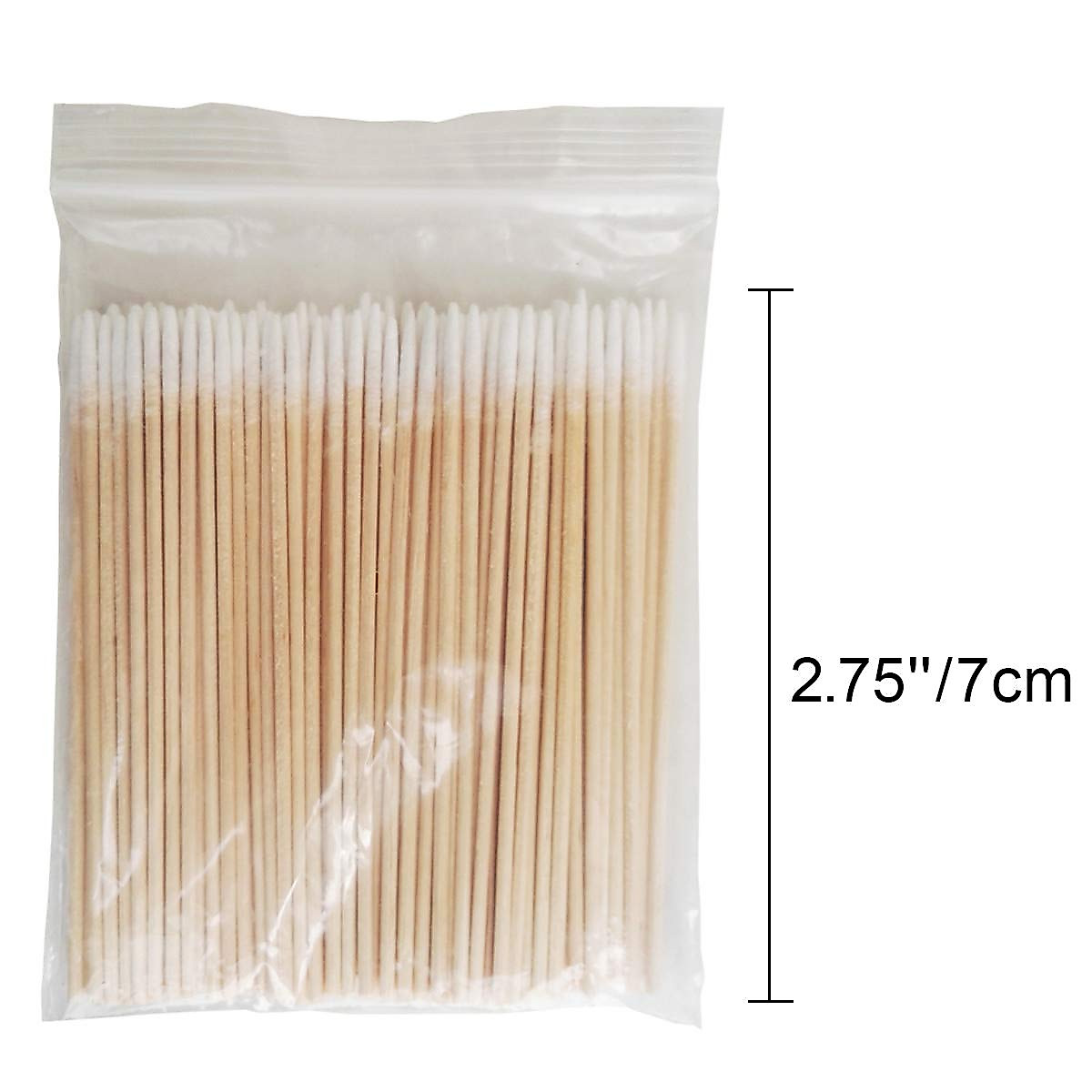100Pcs Pointed Cotton Swabs Wooden Handle Makeup Health Medical Ear Jewelry Clean Sticks Buds Tips