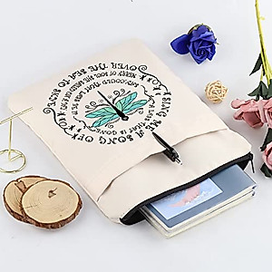 VAMSII Book Lover Gift Sing Me a Song of a Lass That is Gone Book Sleeve for Book Lovers Gift for Dragonfly Fan（Sing me）