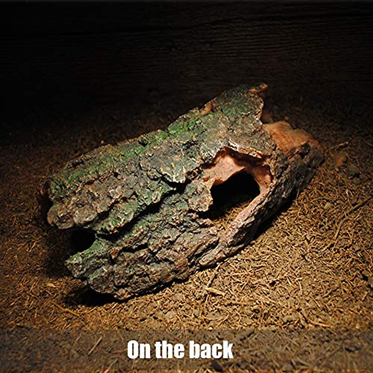 Reptile Habitat Decor Hideouts Critter Cavern Bark Bends Resin Ornament Hiding Place for Leopard Gecko Cichlids Spiders Lizards Snakes