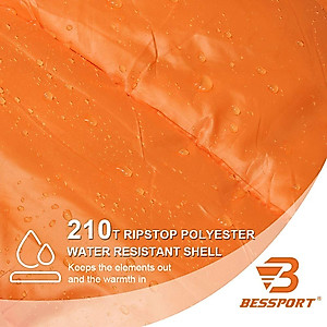 Bessport Mummy Sleeping Bag | 15-45 ℉ Extreme 3-4 Season Sleeping Bag for Adults Cold Weather– Warm and Washable, for Hiking Traveling & Outdoor Activities