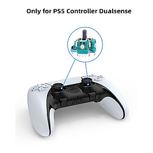 39 PCS PS5 controller Joysticks Part Replacement Thumbsticks with Repair Screwdriver Kit for PS5 controller DualSense Non-drift Controller with 4 Joystick, 4 Thumbstic