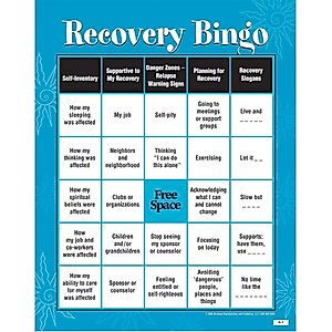 Recovery BINGO! Game for Adults