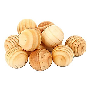 UKCOCO 120 Pcs Natural Camphor Ball Fresh Cinnamomum Camphora Root Neutralizing Odor Camphor Balls Cedar Blocks Closet Deodorizer for Clothes Storage Closets Drawers 1.8cm