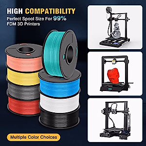 SUNLU PLA Meta Filament 1KG & SUNLU Filament Dryer Box S2 for 3D Printing, PLA meta 3D Printer Filament 1.75mm Dimensional Accuracy +/- 0.02 mm, S2 Dryer Box + PLA meta Black