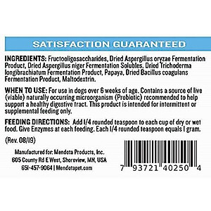 Mendota Pet Digestive Enzymes & Probiotics (Powder) - Dog Probiotics