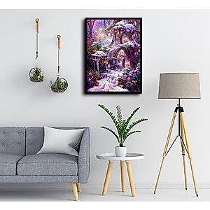 GemZono 2 Pack Diamond Painting Kits for Adults&Kids DIY 5D Diamond Art Paint with Round Diamonds Full Drill Gem Art Painting Kit for Home Wall Decor Gifts(12x16inch/30×40cm)